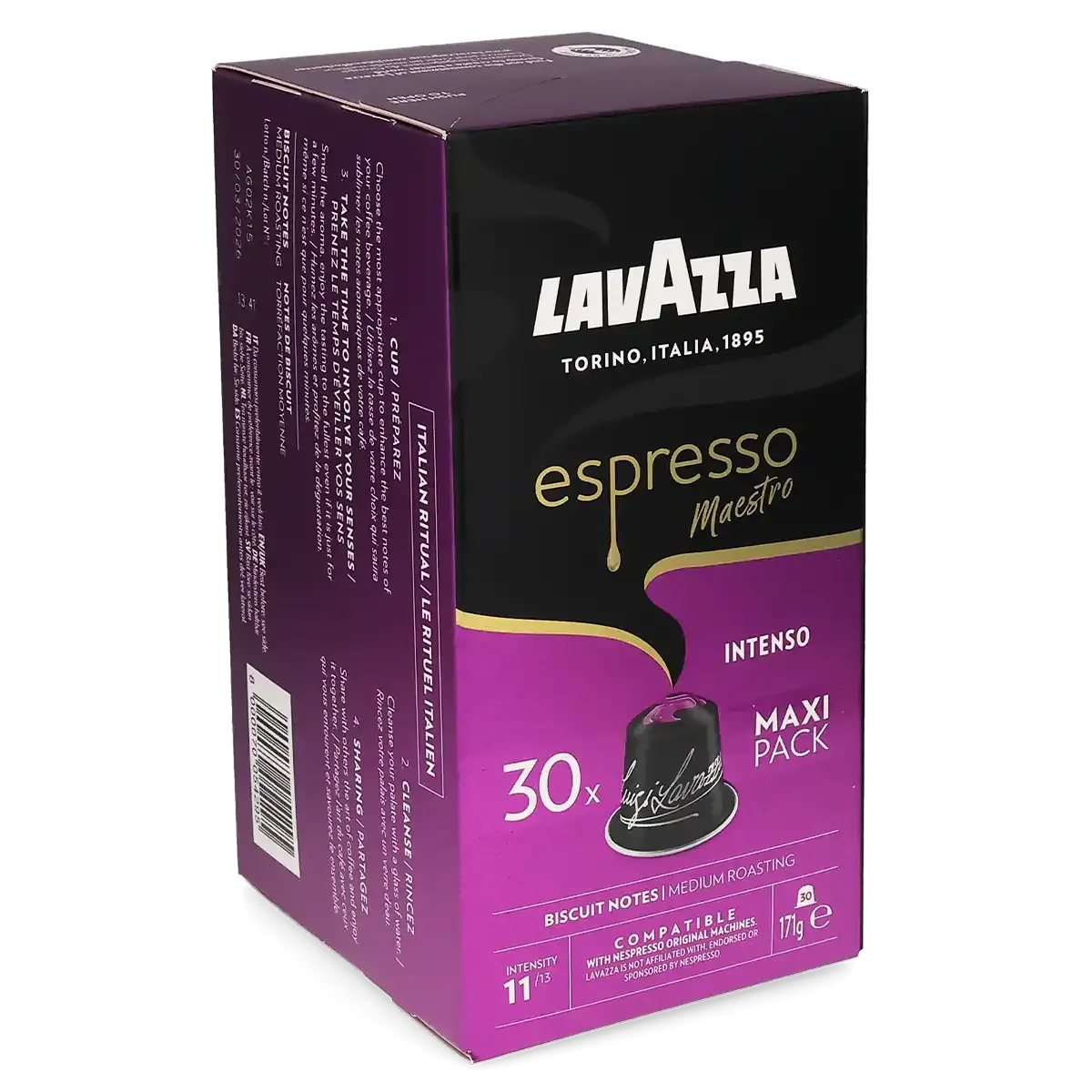 Lavazza | Espresso Maestro Intenso - 30 pods for Nespresso®